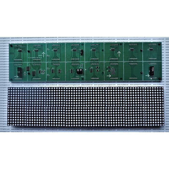 Jual MODUL PANEL LED RUNNING TEXT INDOOR P7,62 MERAH MATRIX | Shopee ...