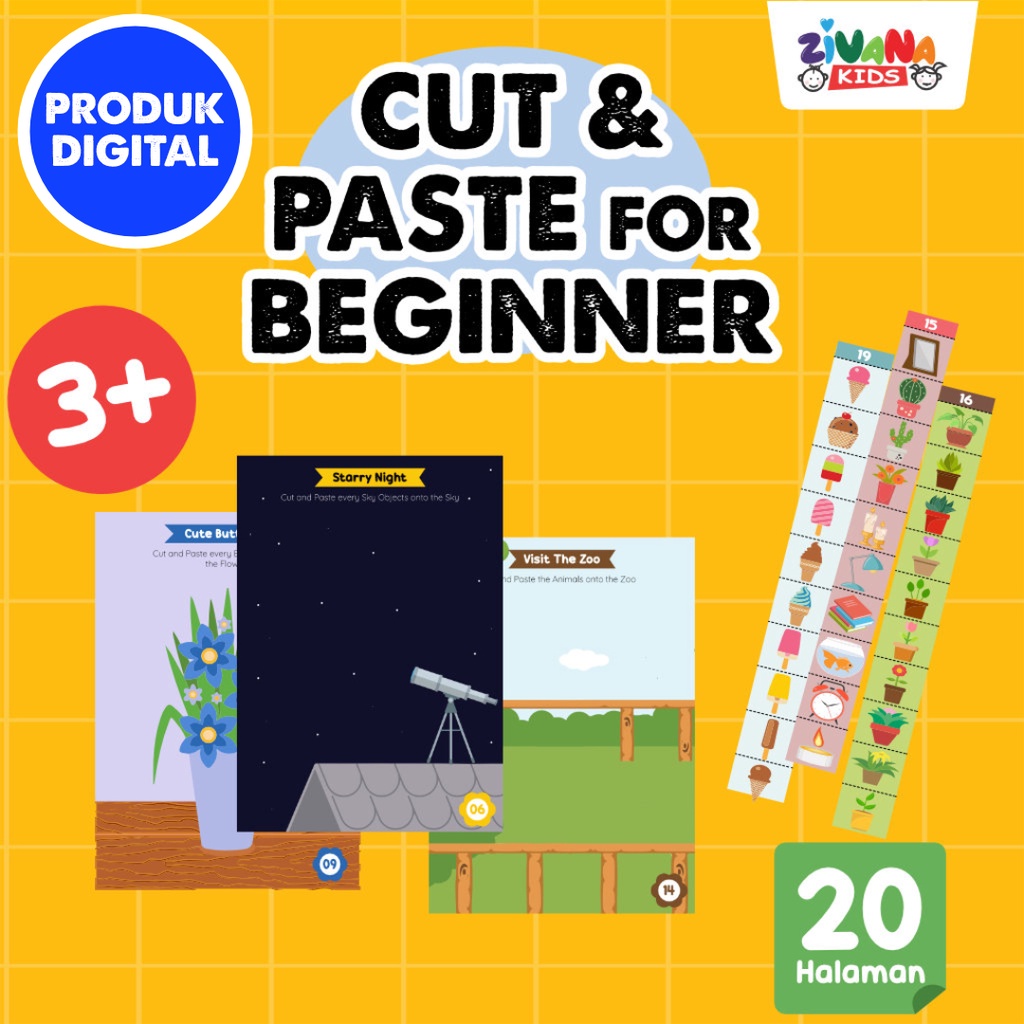 Jual Zivana Kids - DIGITAL FILE [PDF] PRINTABLE Worksheet Anak | Bisa ...