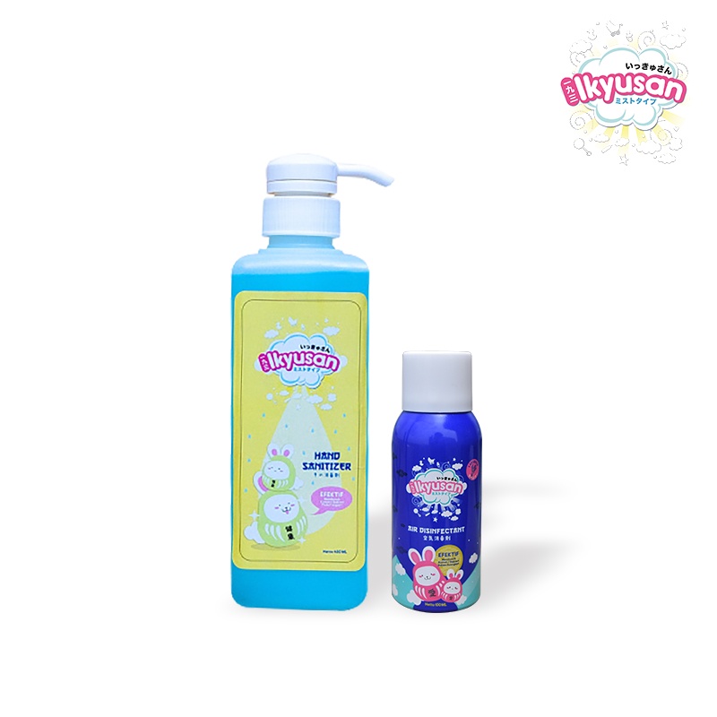 Jual ikyusan hand sanitizer 450ml + ikyusan air desinfectant 100ml ...