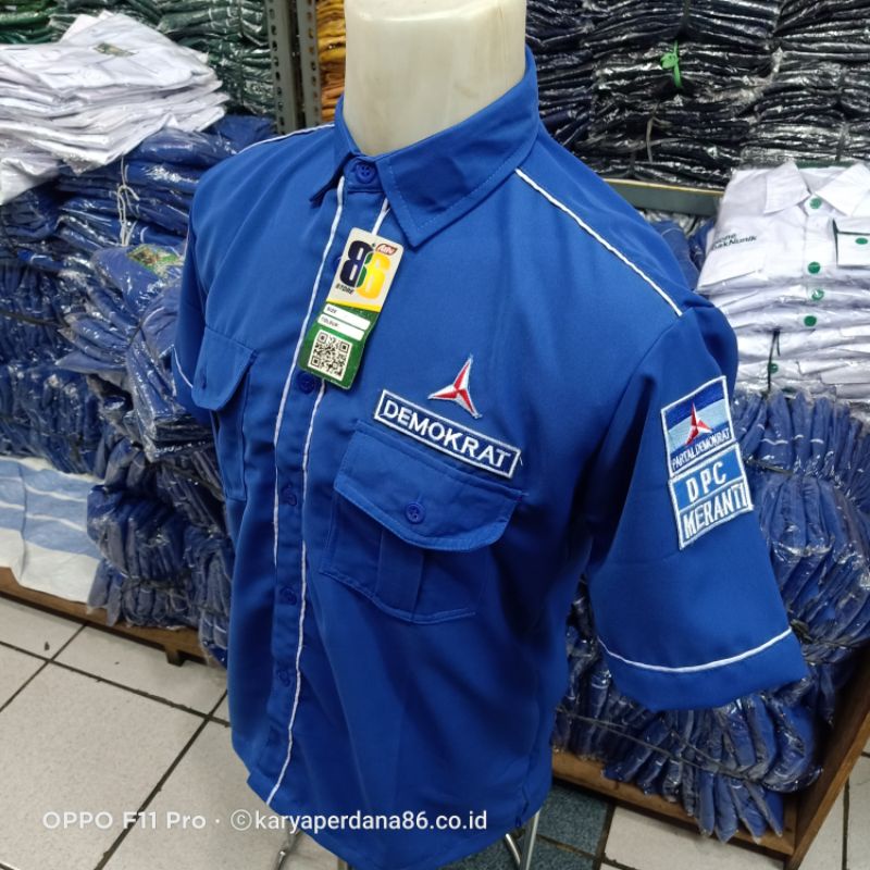 Jual Kemeja Demokrat terbaru,seragam partai demokrat | Shopee Indonesia