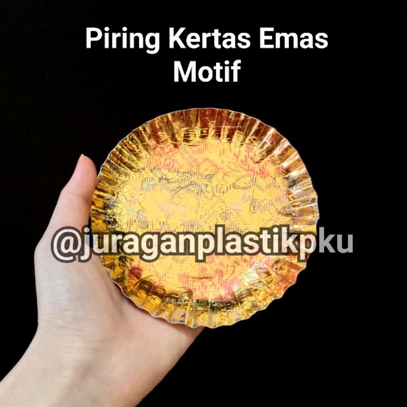 Jual (ISI 10 PCS) Piring Kertas Emas Kue Tart Ulang Tahun Paper Plate Pesta | Shopee Indonesia