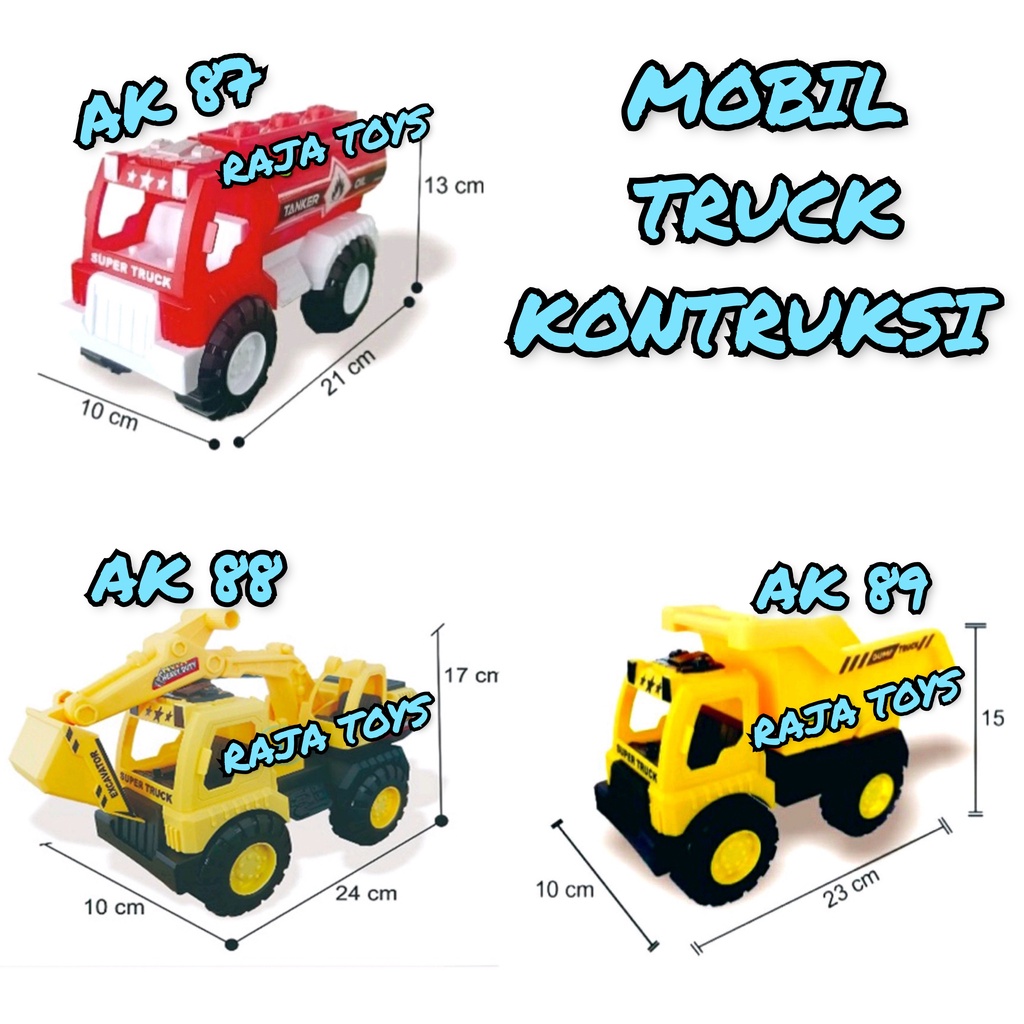 Jual MAINAN MOBIL MOBILAN TRUK KONTRUKSI ALAT BERAT - AK 87 - AK 88 ...