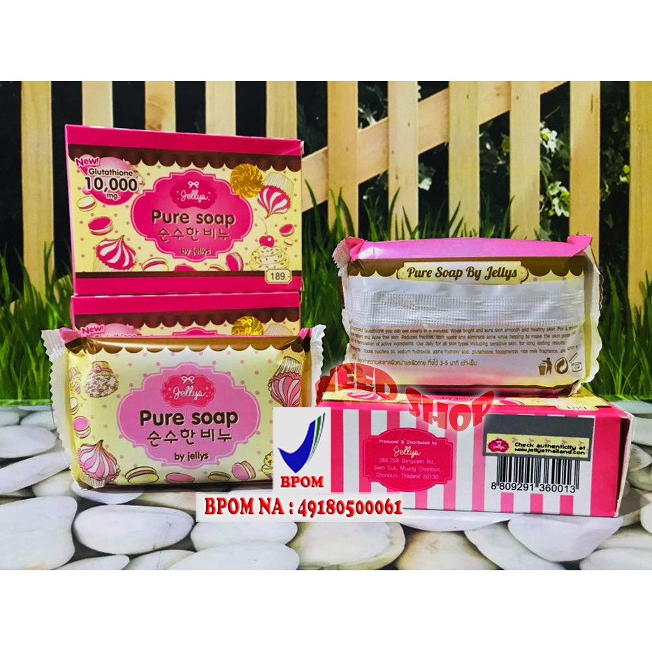 Jual THAILAND SABUN / PURE SOAP BY JELLYS ORIGINAL 100% ORI THAILAND ...