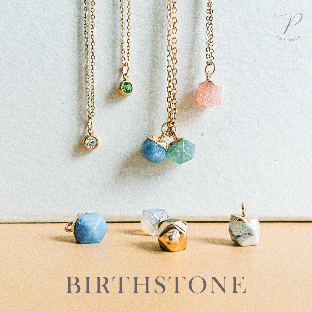 Jual BIRTHSTONE NECKLACE BRACELET / GEMSTONES / BATU ALAMI | Shopee ...