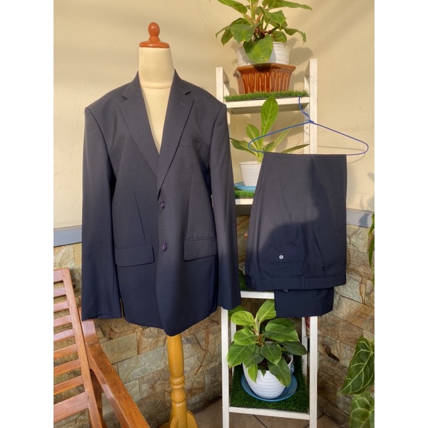 Jual Set Jas Pria Hitam 1 (Jas dan celana panjang) | Shopee Indonesia