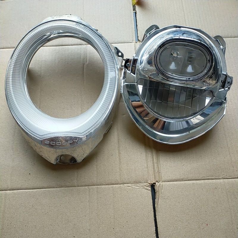 Jual reflektor lampu depan scoopy scopy scoopi scopi fi original tahun ...
