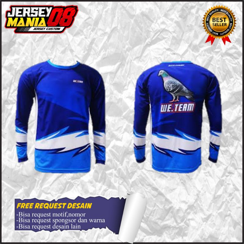 Jual jersey merpati custom desain full printing premium | Shopee Indonesia