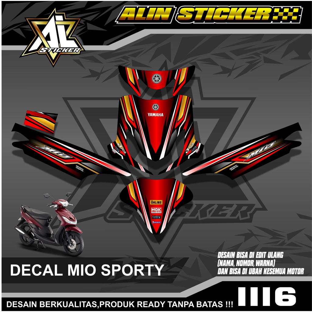 Jual DECAL STICKER MOTOR MIO SPORTY FULL BODY | Shopee Indonesia