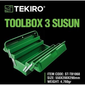 Jual Tool Box 3 Susun Besi TEKIRO ST-TB1068 55x20x29cm - TOOLBOX BESI | Shopee Indonesia