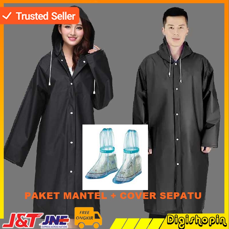 Jual [Free Ongkir] Paket Jas Hujan + Mantel Sepatu Murah Raincoat ...