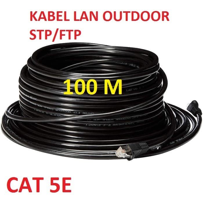 Jual Kabel LAN STP Cat5 Outdoor 100 Meter FTP Spectra Cat5 100M Siap ...