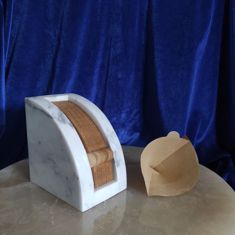 Jual Holder Paper Filter tempat Kertas Saringan V60 Drip Coffee marble ...