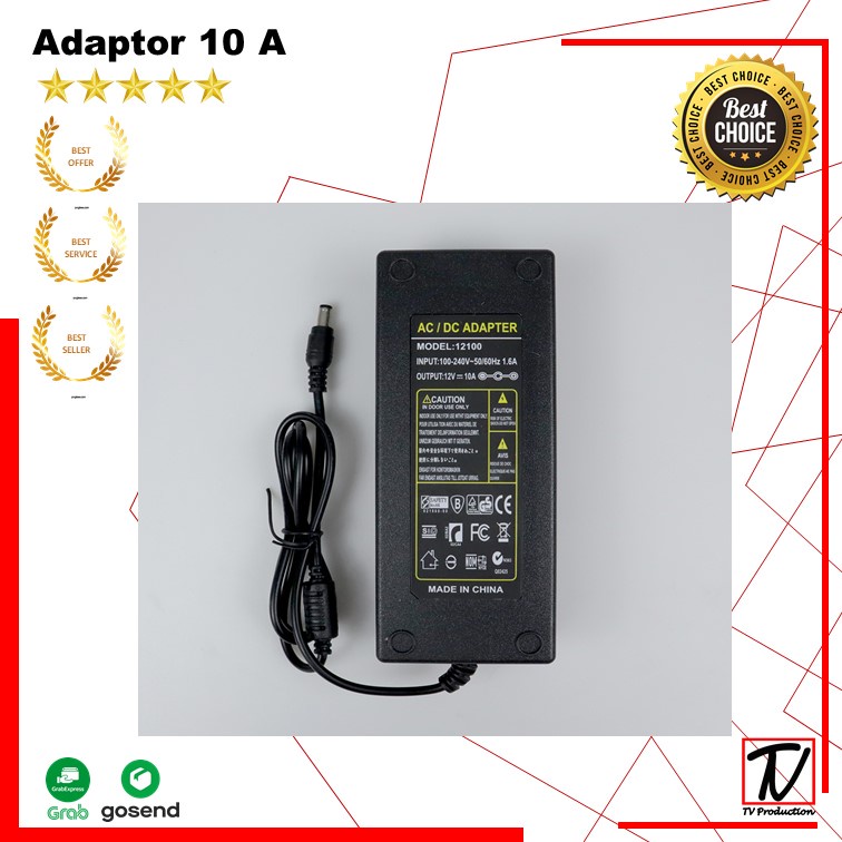 Jual Adaptor Pompa 12V DC - 3A/5A/4A/8A/10A (Real)// C POWER ADAPTOR ...