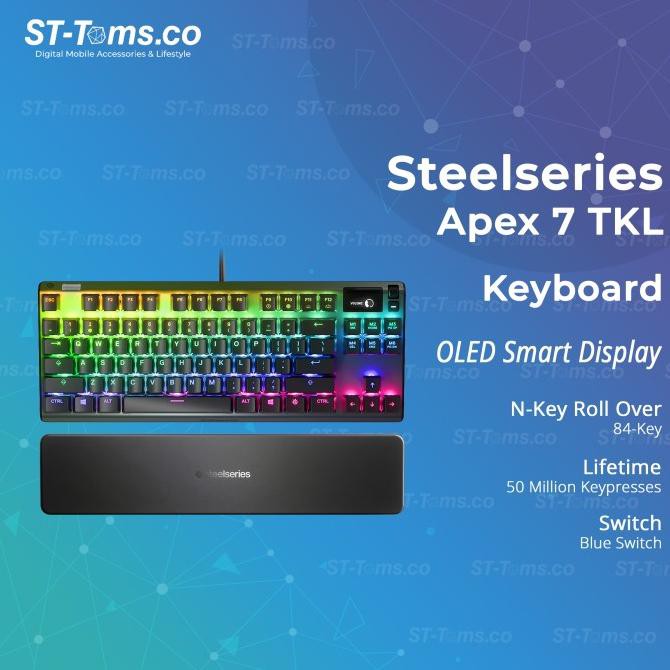Jual Murah | Laris | Steelseries Apex 7 Tkl Rgb Mechanical Gaming Keyboard Oled Display | Shopee ...