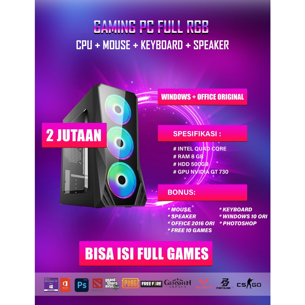 Jual Komputer Gaming 2 Jutaan | Shopee Indonesia