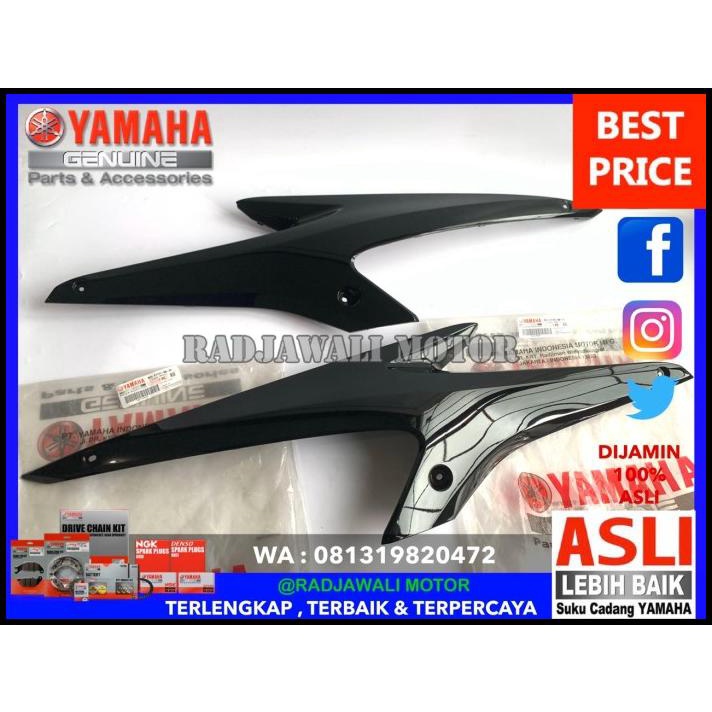 Jual Cover Side Delta Box Set Kanan Kiri Aerox 155 Hitam Glossy Asli ...