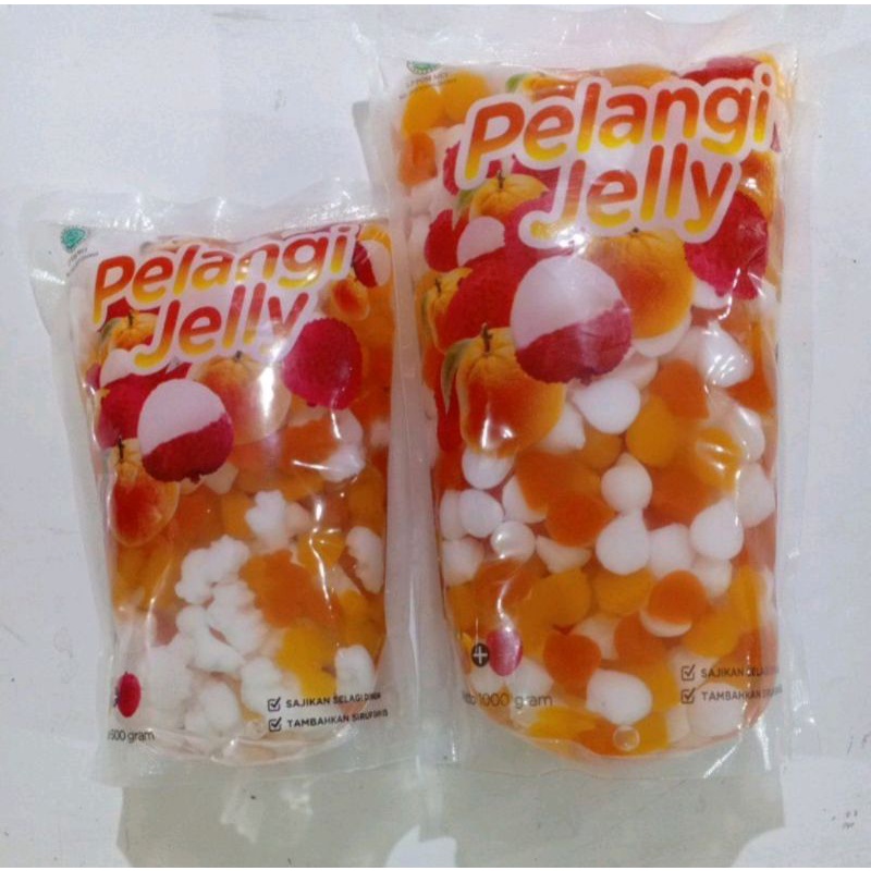 Jual PELANGI jelly es campur buah 500gr & 1kg | Shopee Indonesia