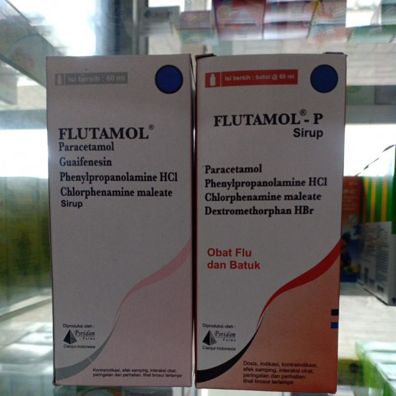 Jual Flutamol & Flutamol P Syrup 60 ml - Untuk Mengatasi Flu seperti ...