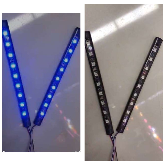 Jual (10 PCS) Lampu Led Thunder Ranger 15 Cm 9 Mata Led 15Cm 12V RGB ...