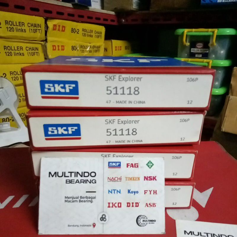 Jual Bearing Thrust 51118 SKF ORIGINAL | Shopee Indonesia