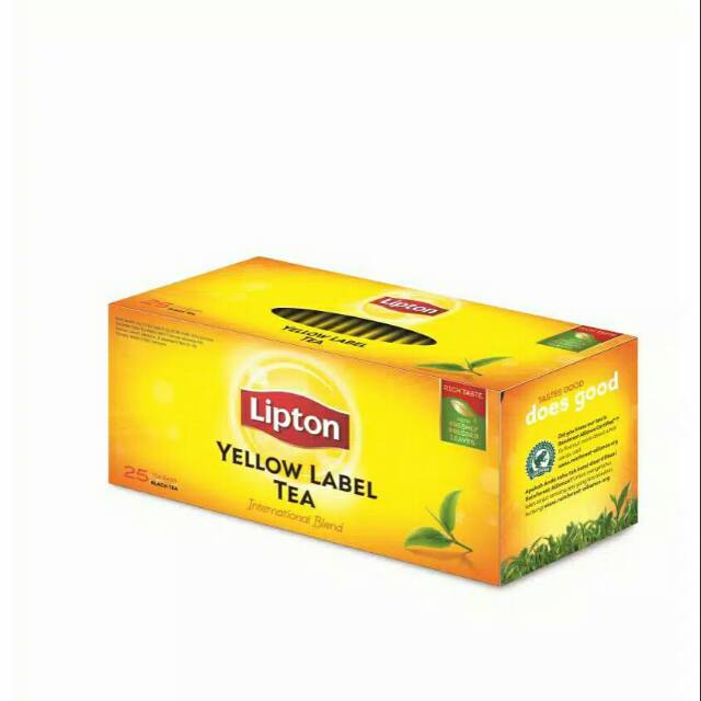 Jual LIPTON TEH CELUP YELLOW LABEL ISI 25 | Shopee Indonesia