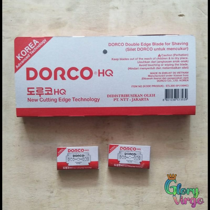 Jual SILET CUKUR DORCO HQ STAINLESS BLADE KOREA (1 KOTAK ISI 5 PCS ...