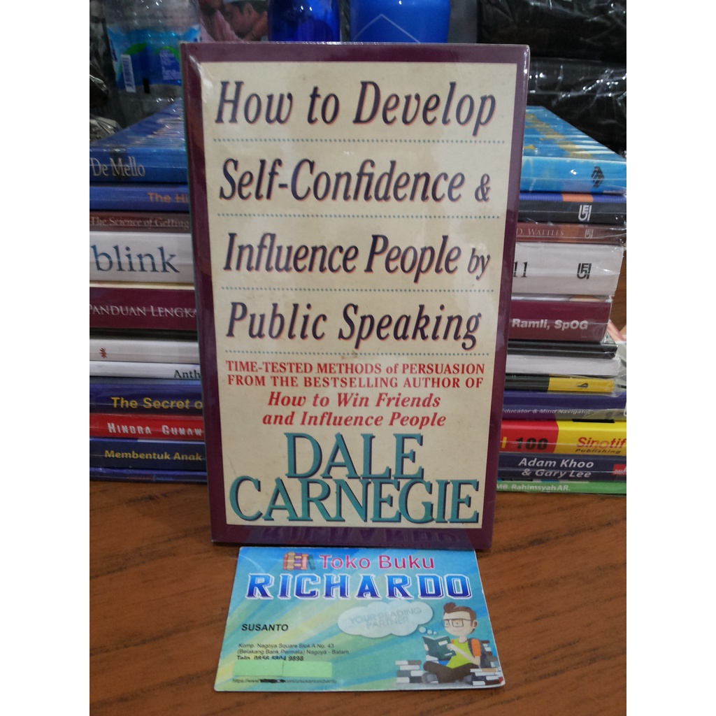 Jual Buku How to Develop Self Confidence & Influence People by Public Speaking --- Dale Carnegie ...