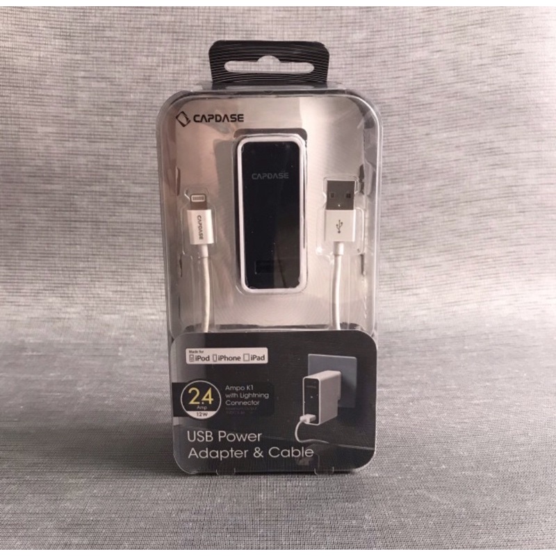 Jual Capdase USB Power Adapter & Cable Lightning Ampo K1 | Shopee Indonesia