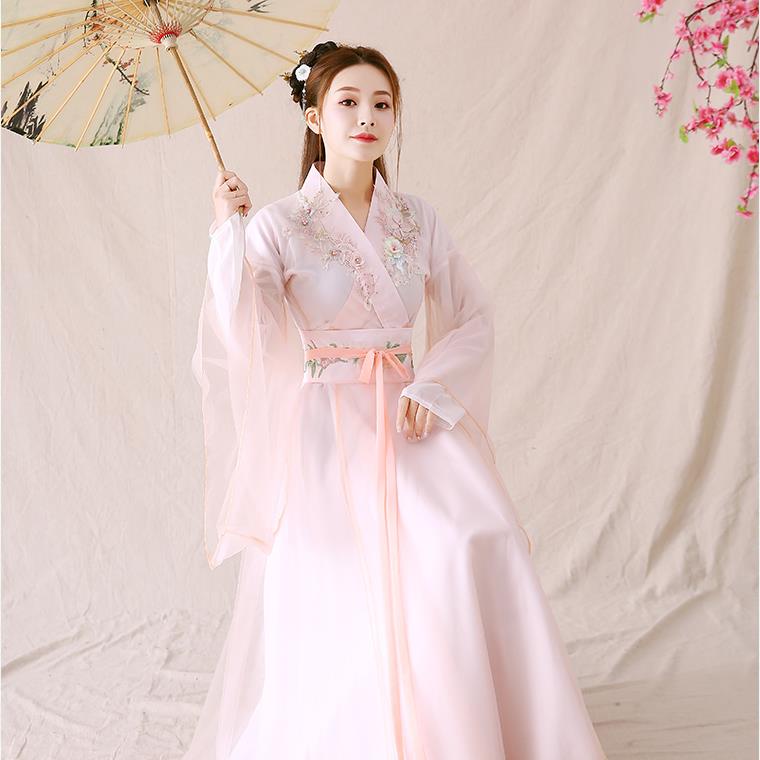 Jual Hanfu nvru skirt FAIRY PINK fresh and elegant fairy ancient style ...
