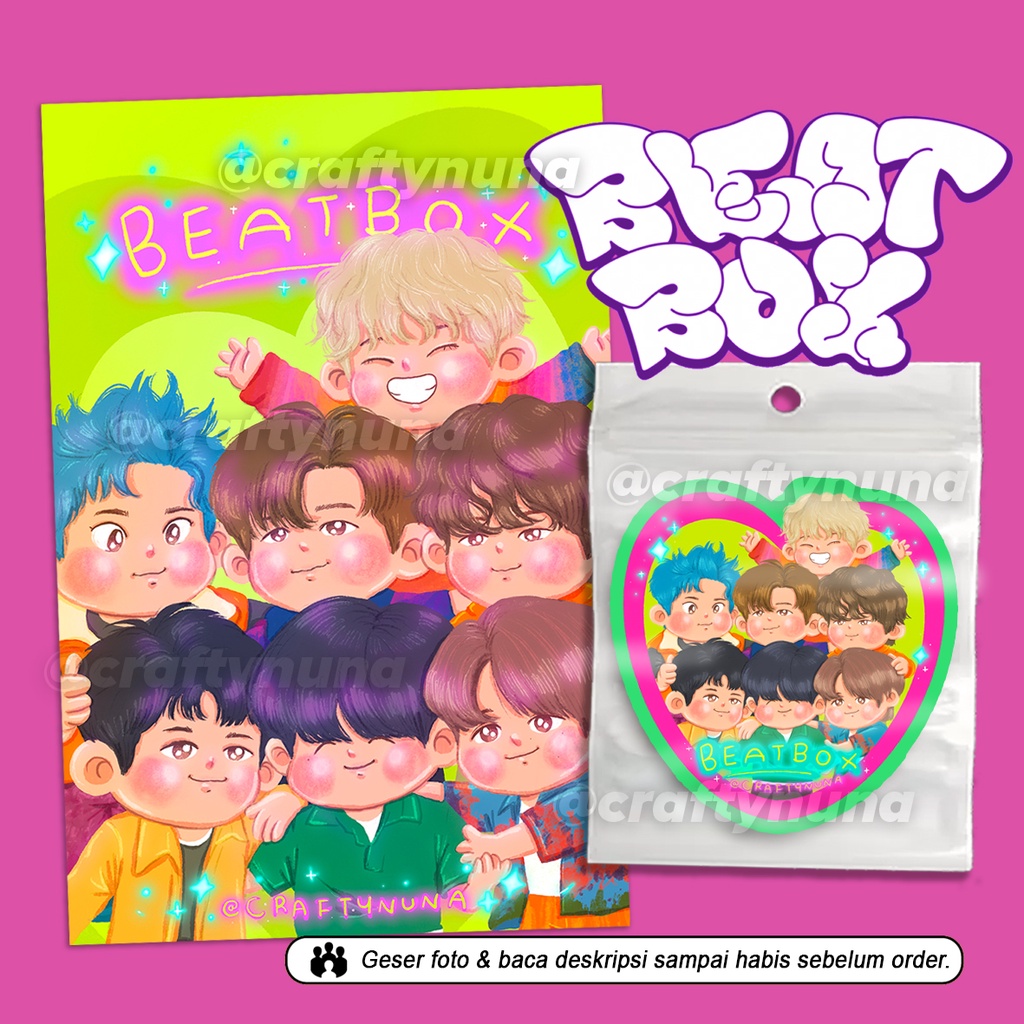 Jual (NC-031) NCT DREAM BEATBOX FAN ART PRINT & STICKER VINYL fanart ...