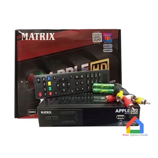 Jual STB Matrix Apple HD Digital DVB-T2 STB TV Digital Youtube / Set ...