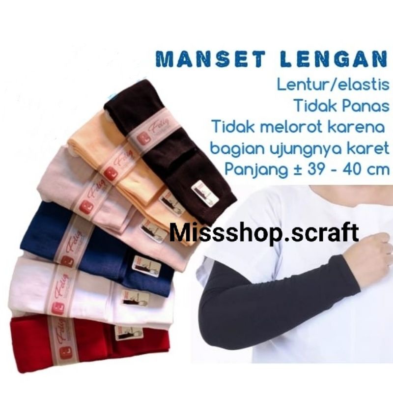 Jual Manset tangan tebal berkualitas / manset tangan polos | Shopee ...