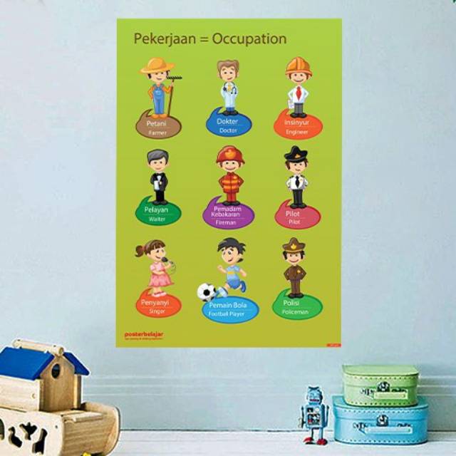 Jual Poster Belajar Profesi Tipe 01 | Shopee Indonesia