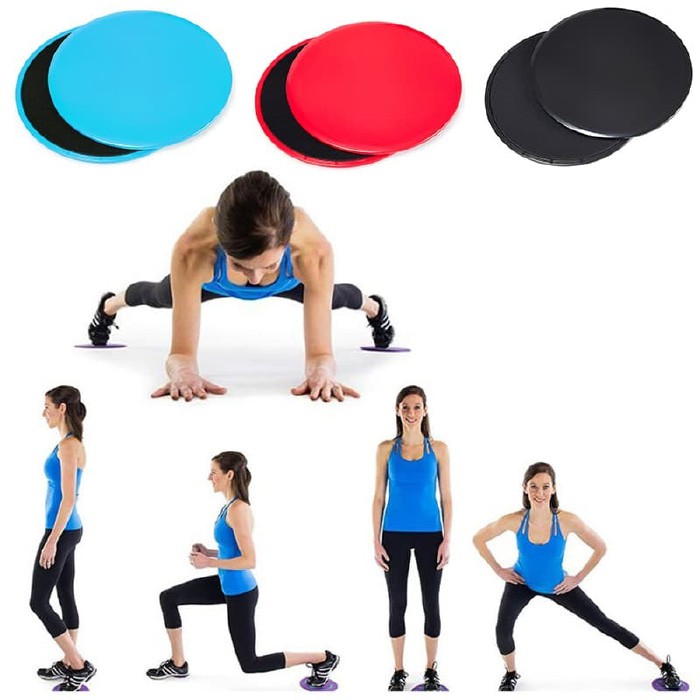 Jual Slider Disc Yoga Gliding Disc Fitness Core Full Body Exercise 2 ...