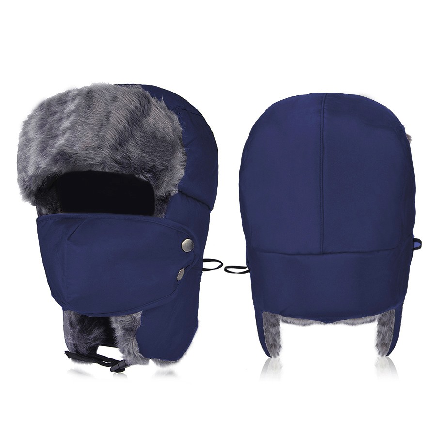 Jual Topi Salju Ushanka Rusia All Size Anti Dingin 3in1 Hiking Camping ...