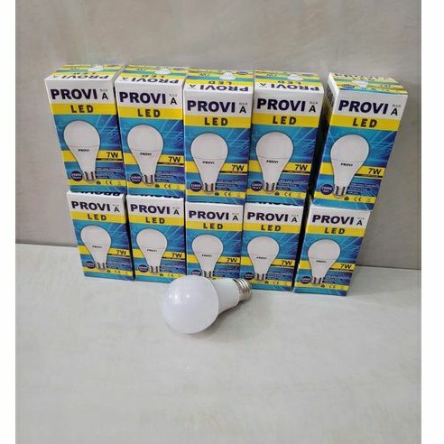 Jual Lampu Led PROVI Bulb A - 7 Watt ( Cahaya Putih ) | Shopee Indonesia