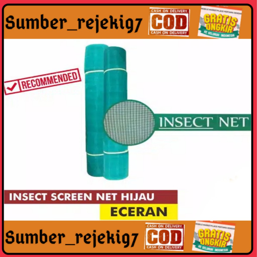Jual INSECT NET/KASA SERANGGA LEBAR 1M Eceran Jaring Insect Screen Net ...