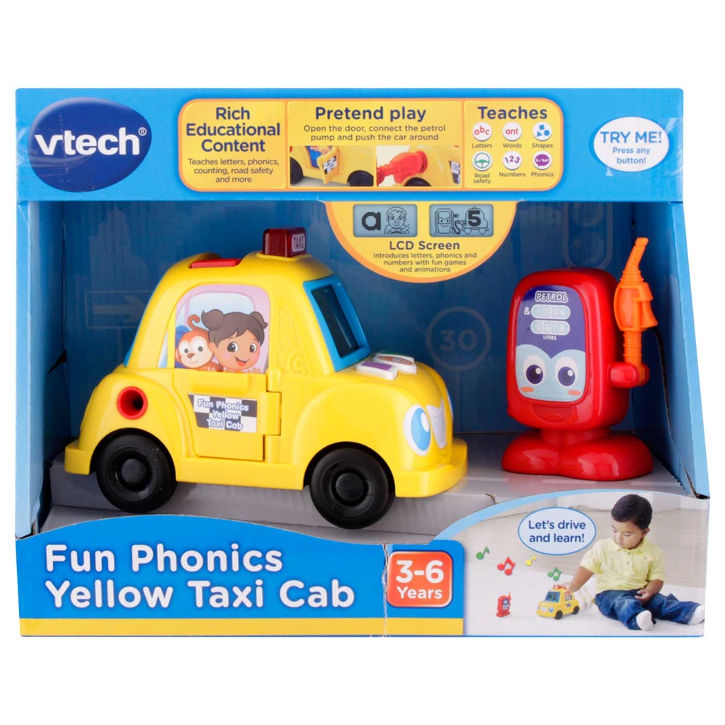 Jual Vtech Fun Phonics Yellow Taxi Cab 169103 | Shopee Indonesia