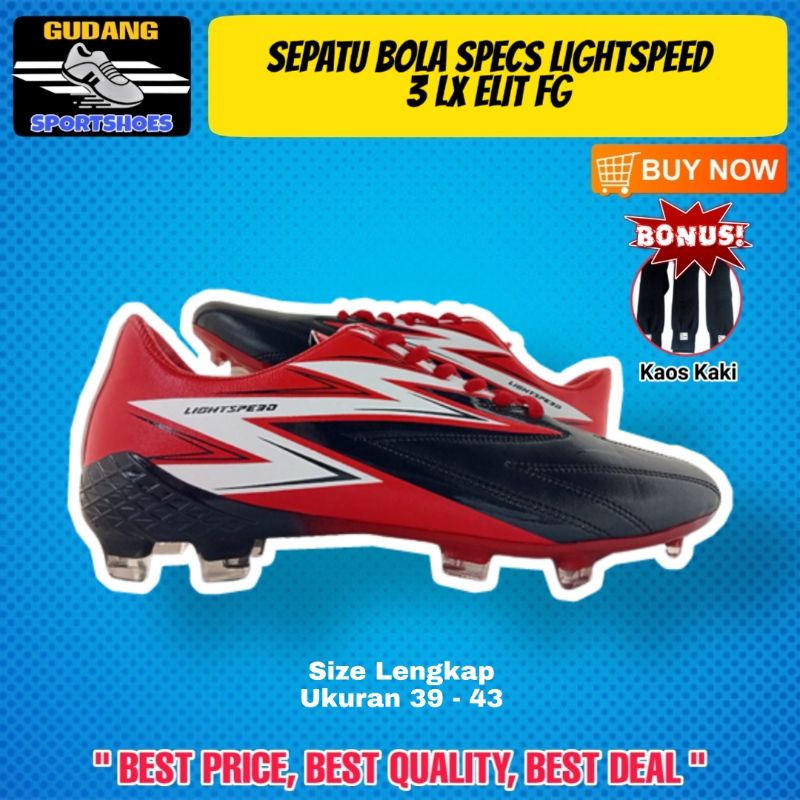 Jual SEPATU BOLA SPECS LIGHTSPEED 3 LX ELITE FG | Shopee Indonesia