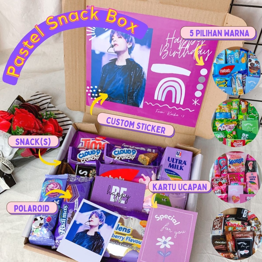 Jual Pastel Snack Box | Kado jajan hampers Snackbox Hadiah Wisuda Ultah ...