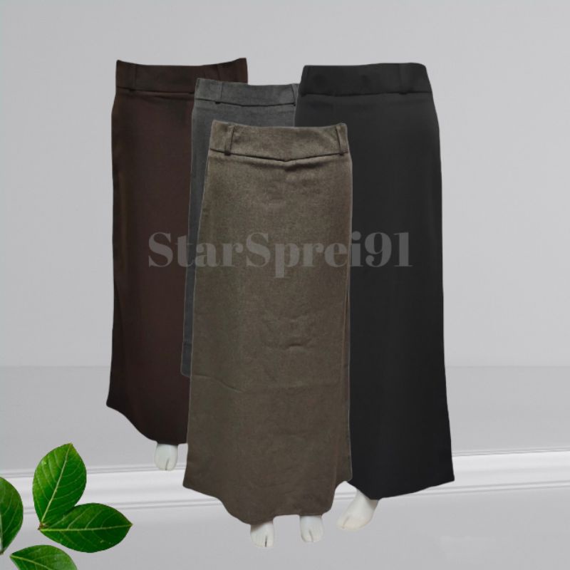 Jual Rok Kerja LINE A Panjang/Rok Kerja Wanita Formal Panjang Polos ...