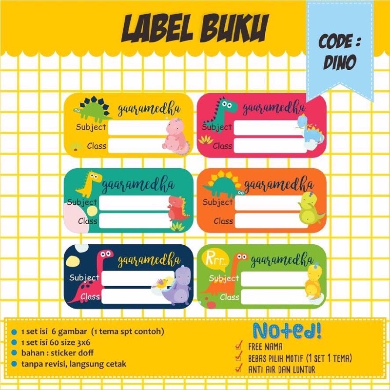 Jual Sticker buku | Shopee Indonesia