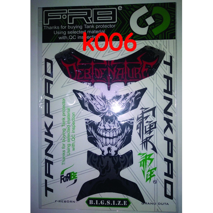 Jual TANKI-TANGKI STICKER RESIN TENGKI TANKPAD UNIVERSAL MOTIF ...
