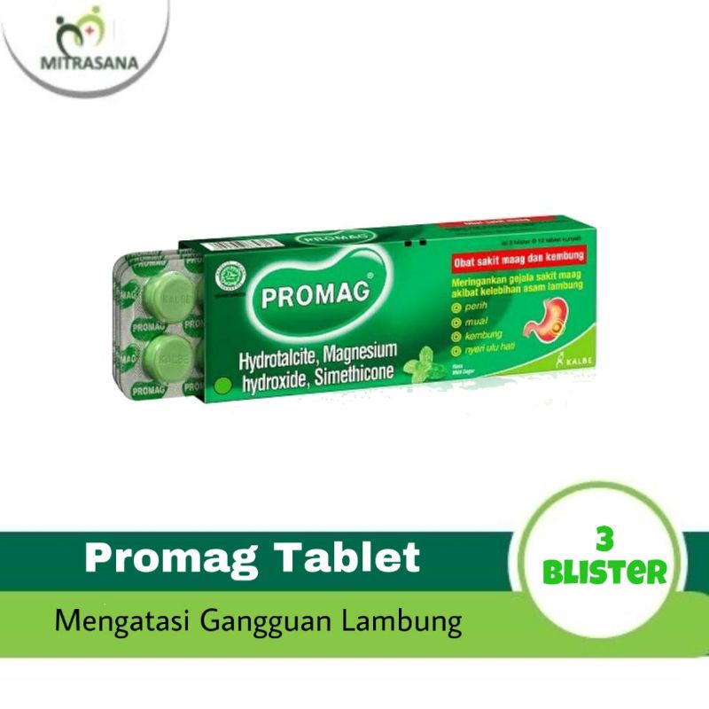 Jual Promag Tablet 1 Box @ 3 Blister | Shopee Indonesia
