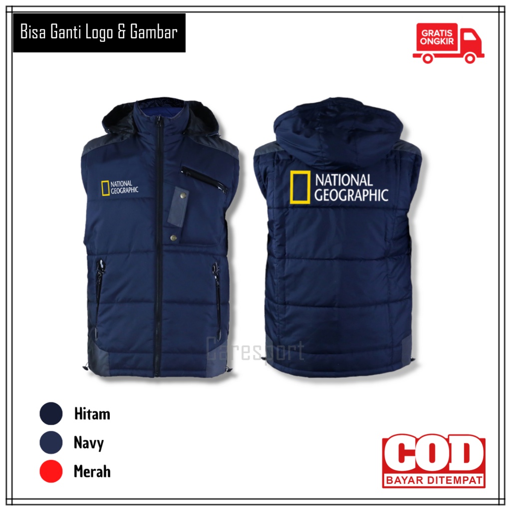 Jual JAKET ROMPI NATIONAL GEOGRAPHIC BAHAN PARASUT OUTDOOR GUNUNG ...