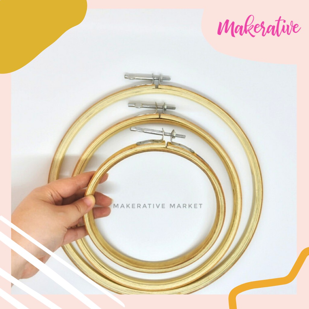 Jual Embroidery Hoop Alat Kerajinan Pemidangan Pamidangan Pembidangan ...