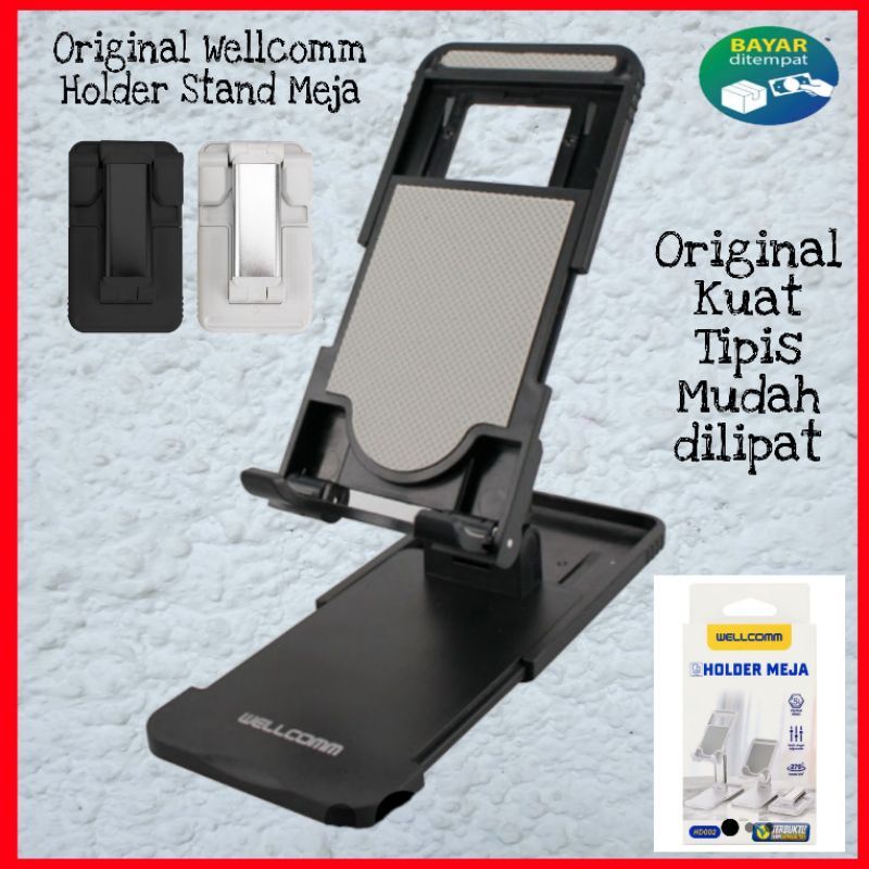 Jual Wellcomm Liftable Foldable Phone Holder Stand HP Meja Original ...
