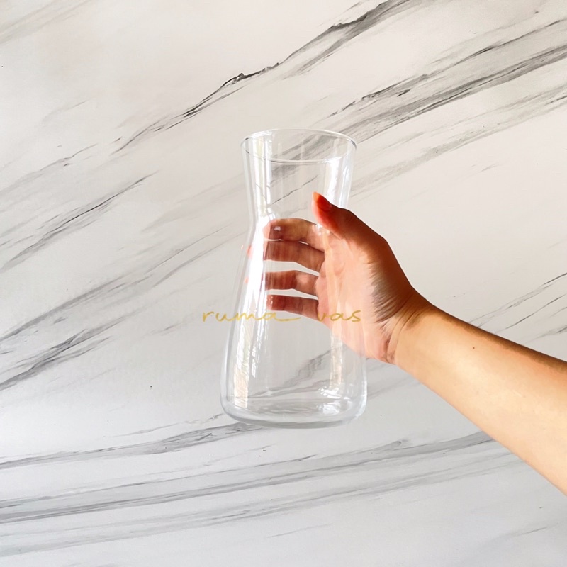 Jual vas bunga kaca tinggi 20cm biasa dipakai perangkai bunga best ...