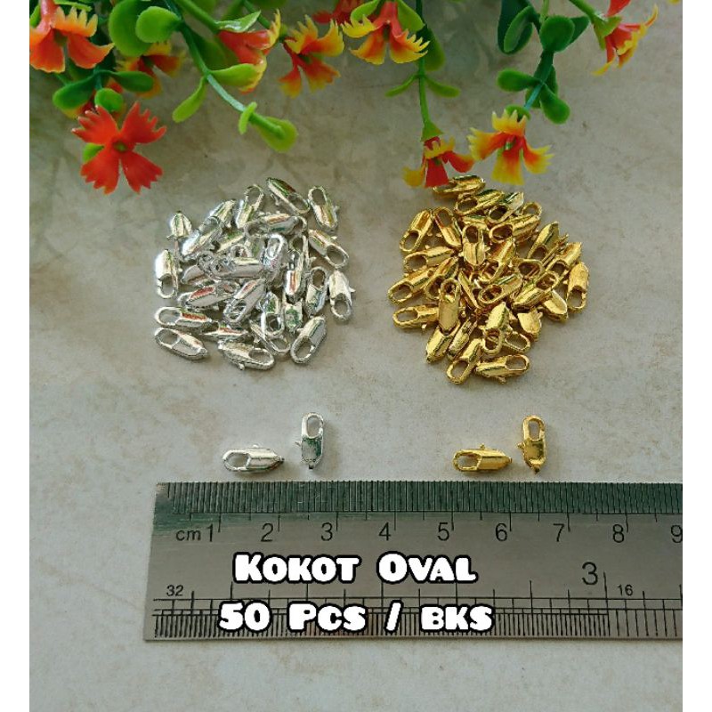 Jual Kokot Oval 10mm Kokot Kalung Kokot Udang Oval | Shopee Indonesia