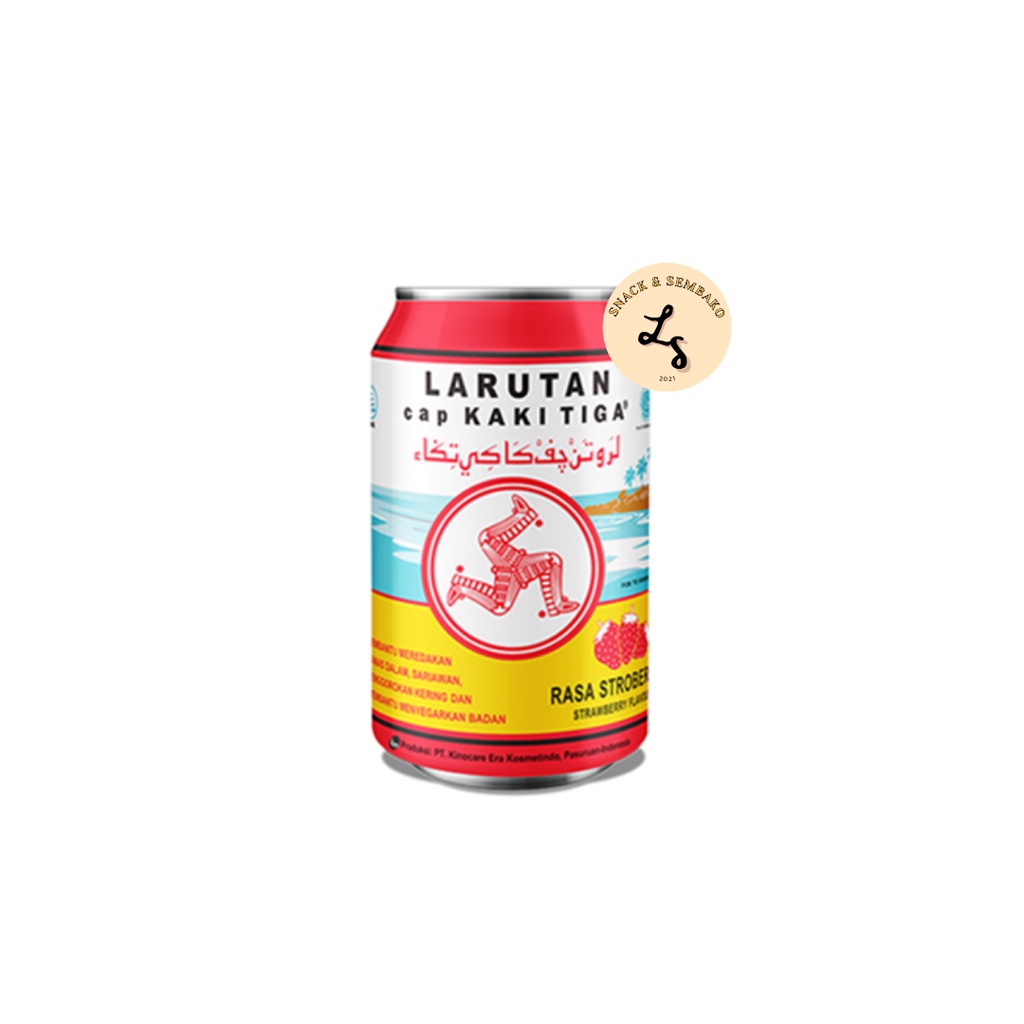 Jual Larutan Kaleng Cap Kaki Tiga Rasa Leci/Jambu/Jeruk/Anggur/Melon ...